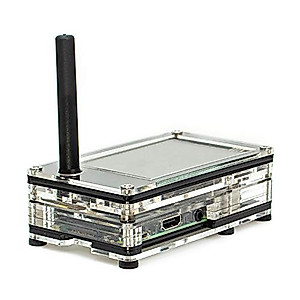 C4Labs ZRPi-3.5NSX Nextion Screen Case – Raspberry Pi 3 B+, ZUMspot MMDVM, and Enhanced 3.5" Nextion Screen (Included) ~ Black Ice