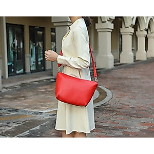 MKF Collection Tote & Pouch Bag for Women-Vegan Leather Designer Handbag -Shoulder Strap Messenger Purse 2Pcs set White Purple