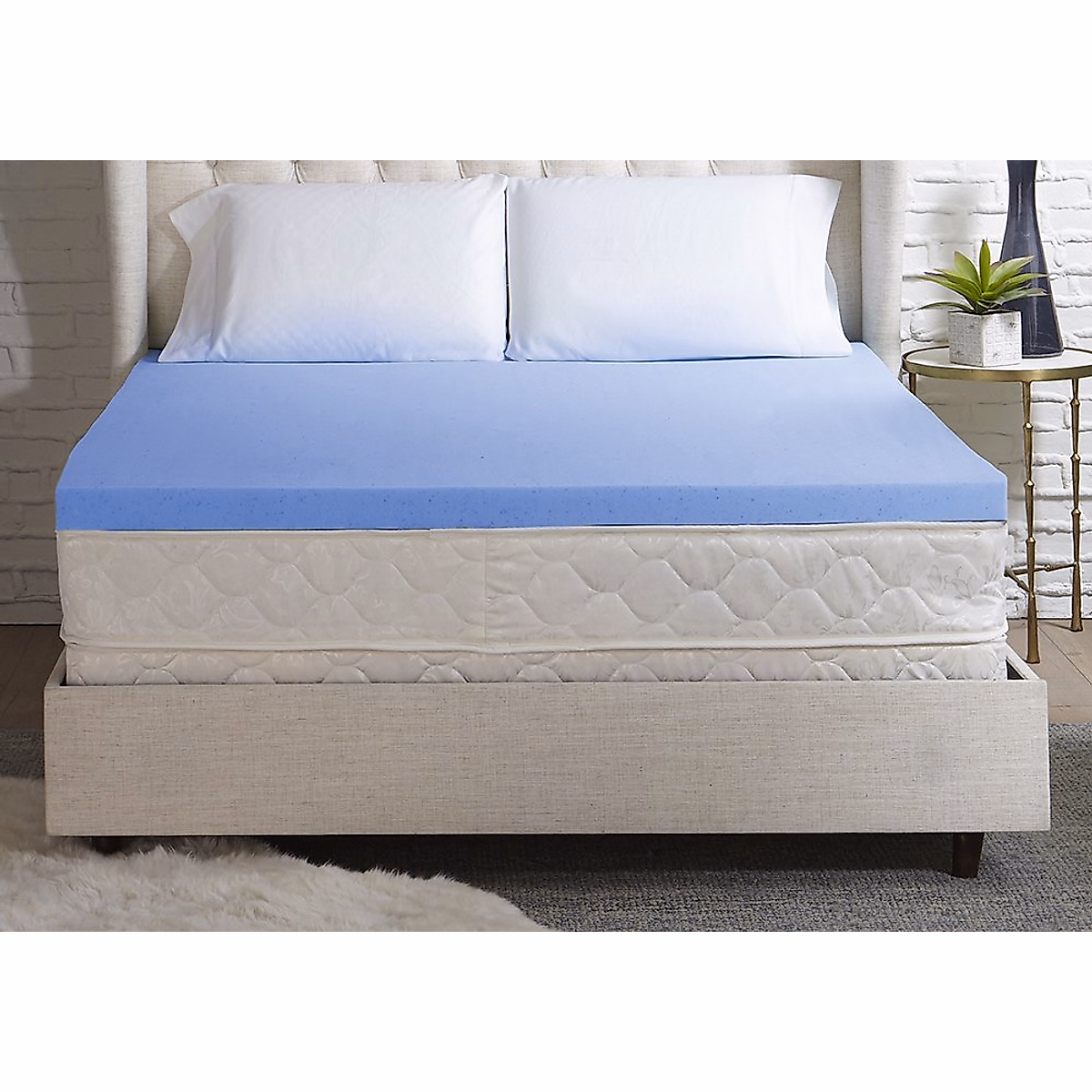 Serta 2" Support Gel-Infused Memory Foam Mattress Topper, Twin XL