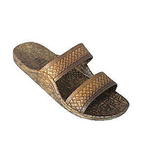 J-Slips Sandals for Women and Men - Comfortable Jesus Jandals for Beach, Summer, and Shower - Waterproof Hawaiian Slides in 12 Colors, Sandalias (Coconut, M12)