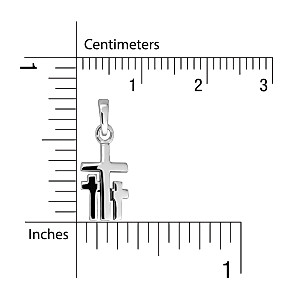 WithLoveSilver Sterling Silver 925 Triple Cross Pendant