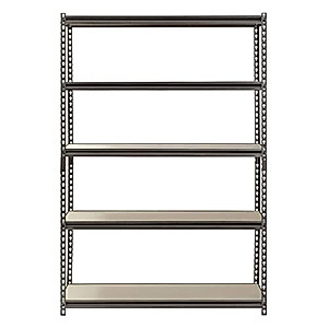 Super Large Bearing Capacity and Space Heavy Duty 5-Tier Steel Freestanding Shelving Storage Racks for Home Warehouse Storage, Silver, 4000 lbs Capacity