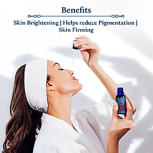 Blue Nectar Saffron & Manjish Face Oil - Original Kumkumadi Oil for Face | Ancient Glow Serum Face Moisturizer for Brighter Skin | Plant Based Collagen Booster for Women & Men (26 Herbs, 1Fl Oz)