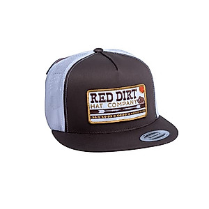 Red Dirt Hat Company Arrows-Brown/White, Red Dirt Hat Co. OSFM, mesh Back, Men’s Headwear