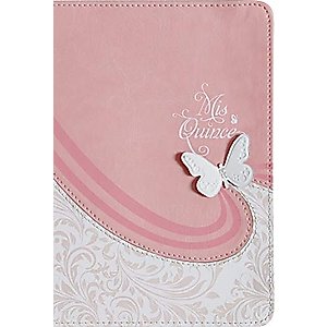 Reina Valera 1960 Biblia Mis Quince, rosa y blanco símil piel | RVR 1960 Mis Quince Bible, Pink/White, LeatherTouch (Spanish Edition)