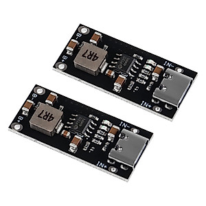 AITIAO 10pcs Type C USB 5V 3A Lithium Battery Charging Board Fast Charger Board Buck Module IP2312 CC/CV Mode 5V to 4.2V