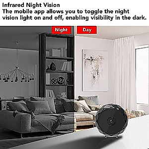 Yoidesu Hidden Camera 1080P Magnetic Spy Camera, WiFi for Home Office Security, with Motion Detection Night Vision, Loop Recording,Car Cameras Surveillance
