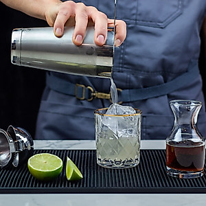 The Art of Craft Boston Shaker Set: Two Piece 18oz and 28oz Weighted Stainless Steel Professional Bartender Cocktail Shaker Tins