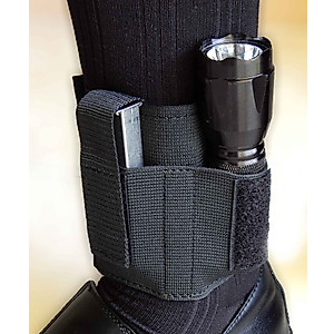 Ankle Holster Magazine Carrier for Concealed Carry | Ankle Carrier for Gun Magazines, Pocket Knife, Flashlight, Multi-Tool | Leg Carry Pistol Magazine Pouch | ActiveProGear