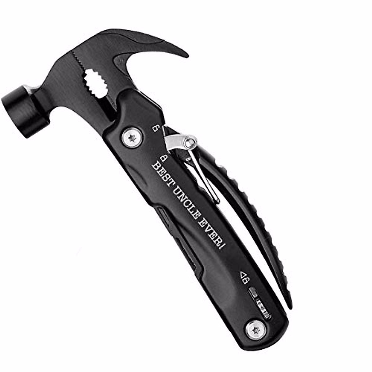 Uncle gifts Christmas gifts for Uncle from Niece Nephew Gift - Uncle gifts Laser Engraved Hammer Knife Multitool gifts From Niece To Uncle - Best Uncle Ever!