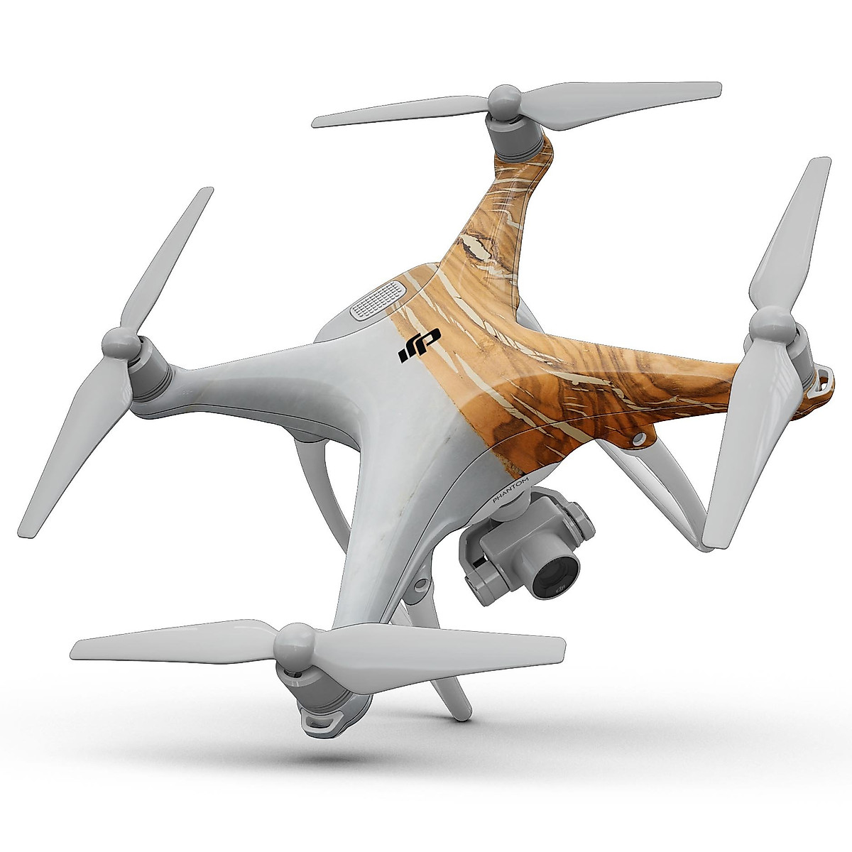 Design Skinz Design Skinz Marble & Wood Mix V1 Full-Body Wrap Decal Skin-Kit Compatible with The Drone DJI Phantom 4