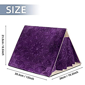 RATGDN Small Pet Hideout Purple Mandala Flowers Hamster House Guinea Pig Playhouse for Dwarf Rabbits Hedgehogs Chinchillas