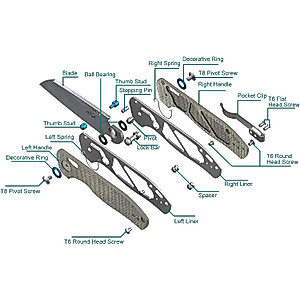 OKNIFE Rubato 2 EDC Pocket Knife, Rail Lock Folding Knives for Men Women Sheepsfoot Knife Camping Hiking Survival 154CM Blade (Micarta Handle), OD Green