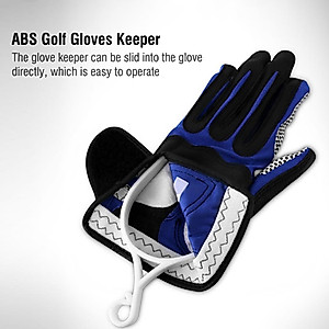 1Pair Gloves Stretcher, Outdoor Sport Gloves Holder Rack Stretcher Hanger(White + Light ) Stuff Glove Hanger
