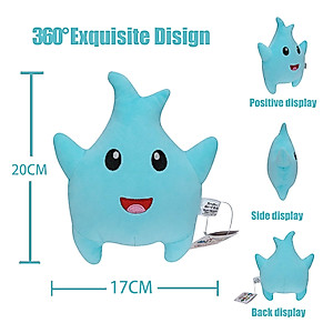 ZYPHYR Surper Blue Star Luma Plush, Glow in The Dark Lumalee Plush Super All Collection Stuffed Animal Doll Cushion Pillow, Birthday Gift for Fans Collectable