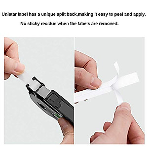 Unistar Compatible Label Tape Replacement for Brother PTouch TZe 231 12mm & TZE-261 36mm Label Maker Tape, Black on White ( 5 + 4 Pack)
