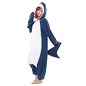 SAZAC Shark Kigurumi - Onesie Jumpsuit Halloween Costume