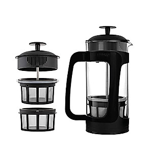 ESPRO P3 French Press - Double Micro-Filtered Coffee and Tea Maker, 32 Ounce, Black