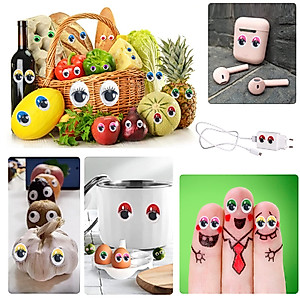 TOAOB 252pcs Wiggle Googly Eyes Self Adhesive with Eyelashes Oval Assorted Colors 10x13mm Craft Eyes Plastic Sticker Eyes for DIY Crafts Scrapbooking Decoration