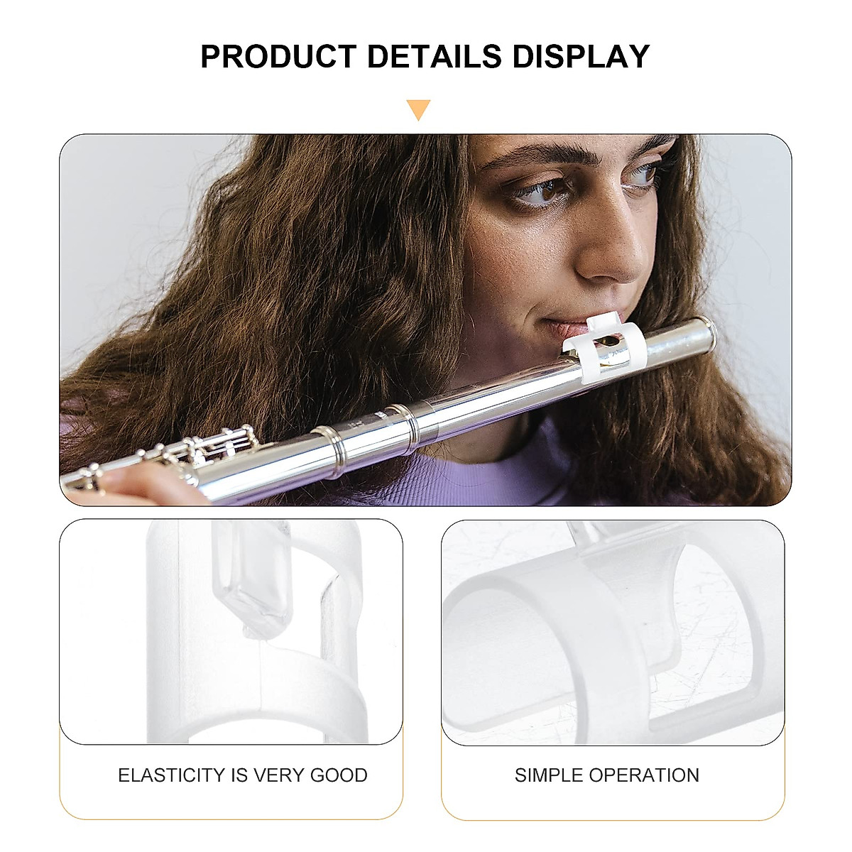 MILISTEN Universal Blow Aid Mouth Creative Flute Trainer Mouth Practical Flute