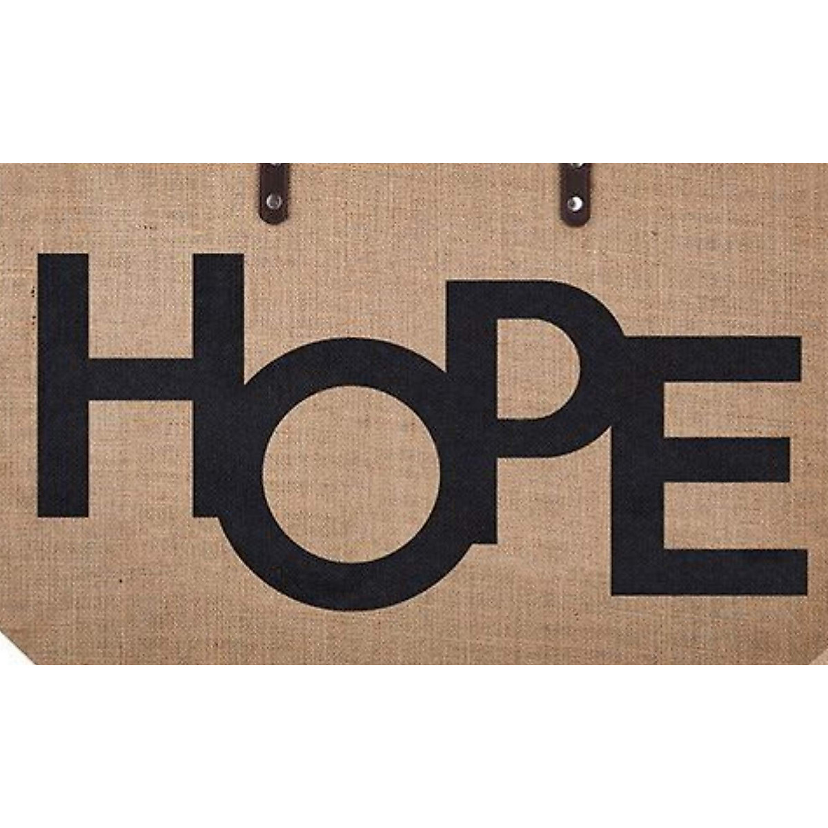 Huge HOPE Religious Quote Jute Beach Tote Bag Shopping Gym Market Weekend Travel