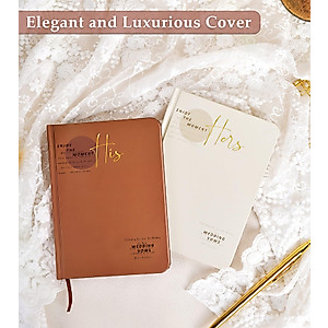 Wedding Vow Books, His and Hers Vow Books with Gold Foil Lettering, Hardcover Wedding Notebook 56 Lined Pages/28 Sheets, Perfect Wedding Essentials for Your Wedding Day,Bridal Gifts (Terracotta-Beige)