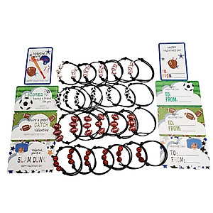 EXCELLANYARD Sports Cards for Kids 24 pcs Sports Party Favors Gift