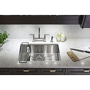 Kohler K-5409-NA Strive 29-Inch x 18-5/16-Inch Undermount Medium SingleBowl Kitchen Sink, Stainless Steel