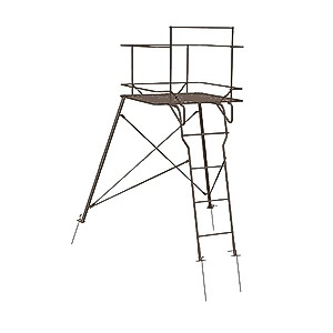 VENATIC 6' Tripod Hunting Tower Blind, 2 Person Hunting Stand with 4' x 4' Platform for Deer Hunting, Antelope and Elk