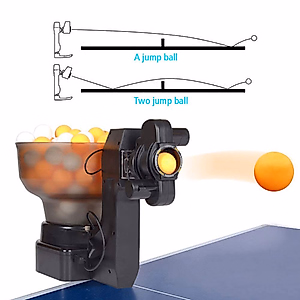 ZXMOTO Ping Pong Robot Machine with 36 Different Spin Balls Table Tennis Robot Automatic Ball Machine for Training