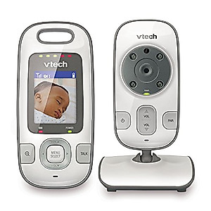 VTech BV73121GY Digital Video Baby Monitor with Full-Color and Automatic Night Vision, Gray