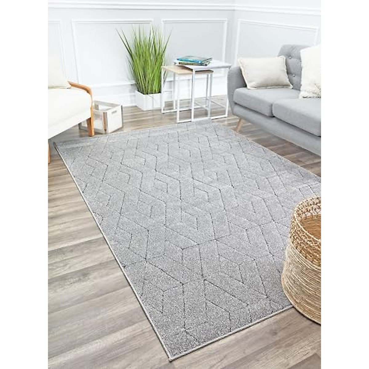 CosmoLiving by Cosmopolitan Area Rug, 5'0"x7'6", Basalt