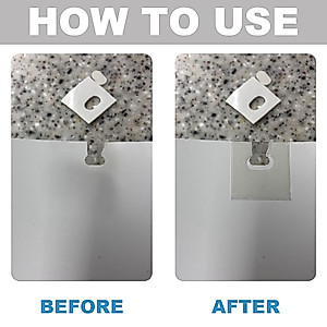 100 Sets (200Pcs) Clear Vertical Blind Repair Tabs, Blinds Replacement Slats Fixers Parts, Fold Design Blind Repair Vane Savers, Pre-Cut Horizontal Blinds Repair Clips (White)