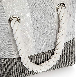 Home Zone Living Storage Basket with Cotton Rope Handles, VS19215E