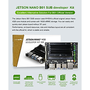 Jetson Nano B01 4GB SUB Development Kit Official Board for AI and Robotics Yahboom Provide ROS Programming Courses