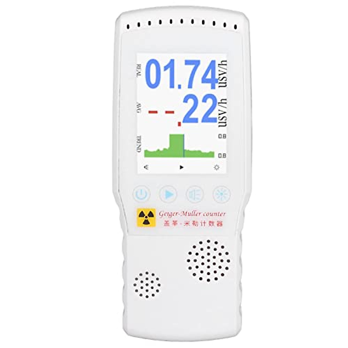 Radiation dose alarm, high monitoring nuclear radiation tester, portable and multifunctional