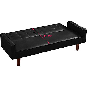 FANYE Black PU Leather, Twin