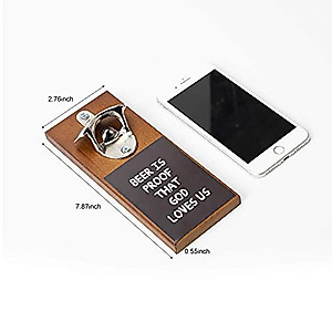 Fathers Gifts Bottle Opener Wall Mounted Magnetic from Daughter Stainless Steel Beer Bottle Opener,Gifts for Men Cool Gadgets Birthday Gifts for Dad Friends