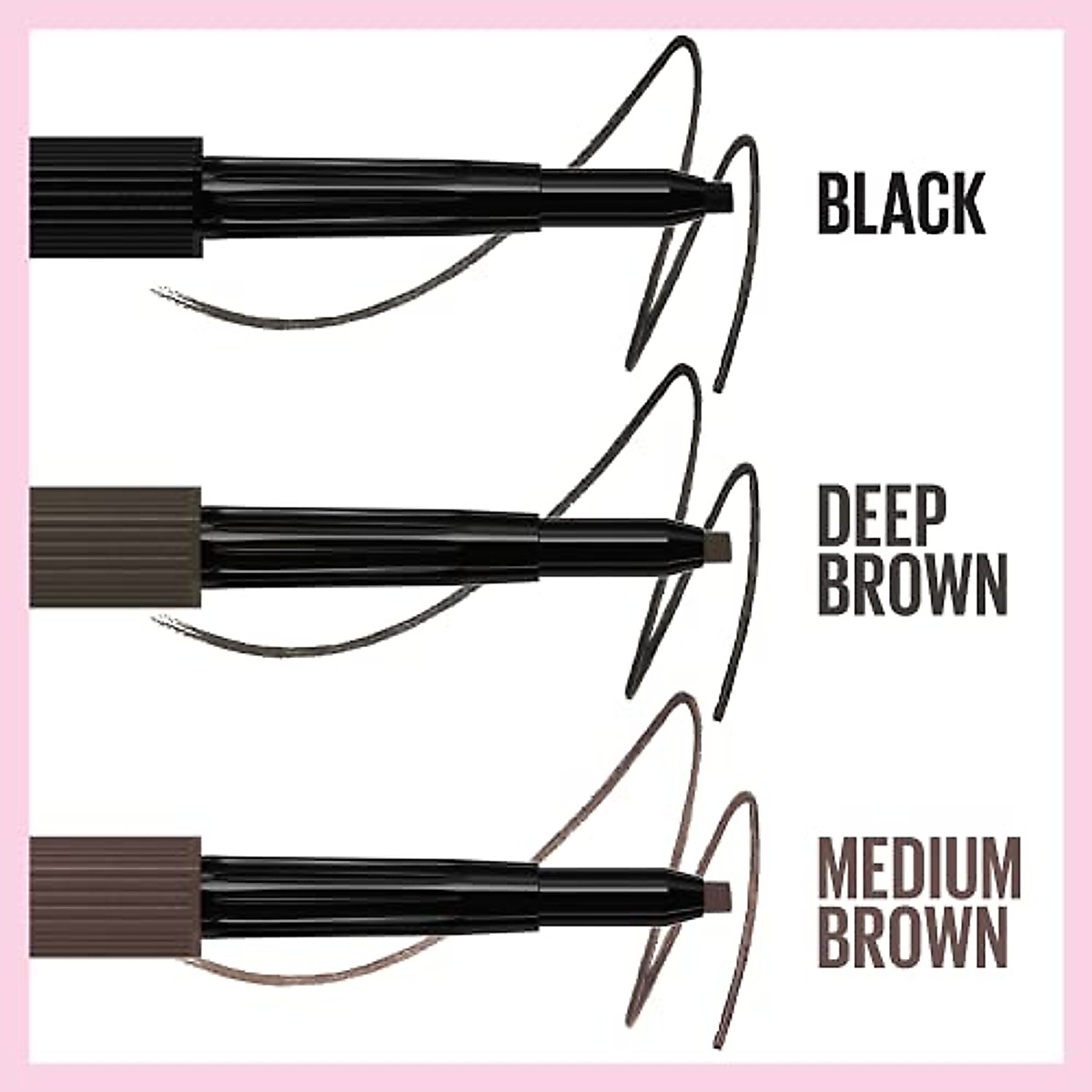 Maybelline New York Hyper Easy No Slip Pencil Eyeliner Makeup, Black, 0.001 oz.