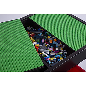 UTEX Large 2 in 1 Kid Activity Table with Storage for Older Kids, Play Table for Kids,Boys,Girls, Espresso