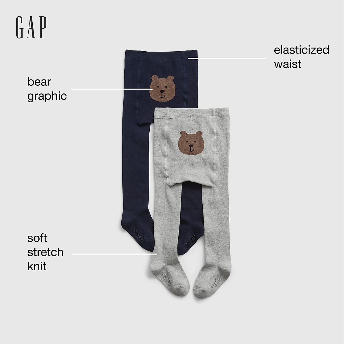 GAP baby girls Basic Tights, Navy Ny, 4-5T US