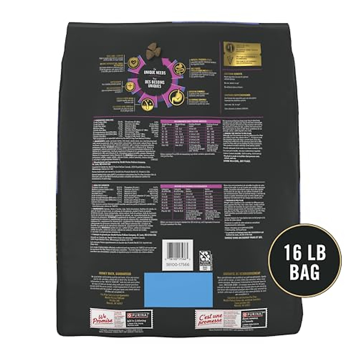 Purina Pro Plan Sensitive Skin and Sensitive Stomach Dog Food Lamb and Oat Meal Formula - 16 lb. Bag