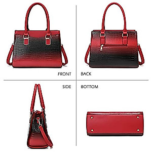 LJOSEIND Women’s Handbags Designer Satchel Purse Structured Shoulder Bags Work Top Handle Bags Totes