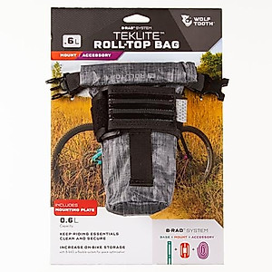 Wolf Tooth Components TekLite Roll-Top Bag, 0.6L - Black