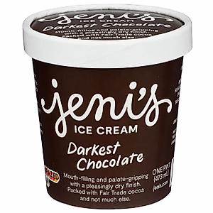Jeni's Splendid Ice Creams, Darkest Chocolate Ice Cream, 16 oz (Frozen)