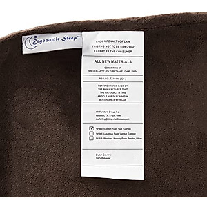 Visco Foam My Recommend Economic Seat Cushion Great for Office Chair, Car Seat, Wheel Chair, 3 lb, Brown