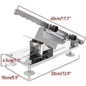 VETAKING Manual Frozen Meat Slicer Food Slicer Kitchen Meat Slicer Bread Cheese Fruit & Vegetable Stainless Beef Cutter Cutter Machine for Home Cooking of Hot Pot Shabu Shabu Korean BBQ