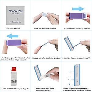 ERTF 2 Test Helicobacter Pylori Detection at Home Detection kit Self-Test at Home, Results in 10-15 Minutes, no Need to go to The Laboratoryv