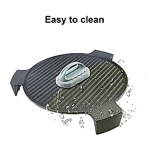 Hisencn 18" Cast Iron Plate Setter for Large Big Green Egg Accessories and Other 18 Inches Diameter Cooking Grills, Kamado Grill, Pizza Stone, Heat Deflector with 3 Legs