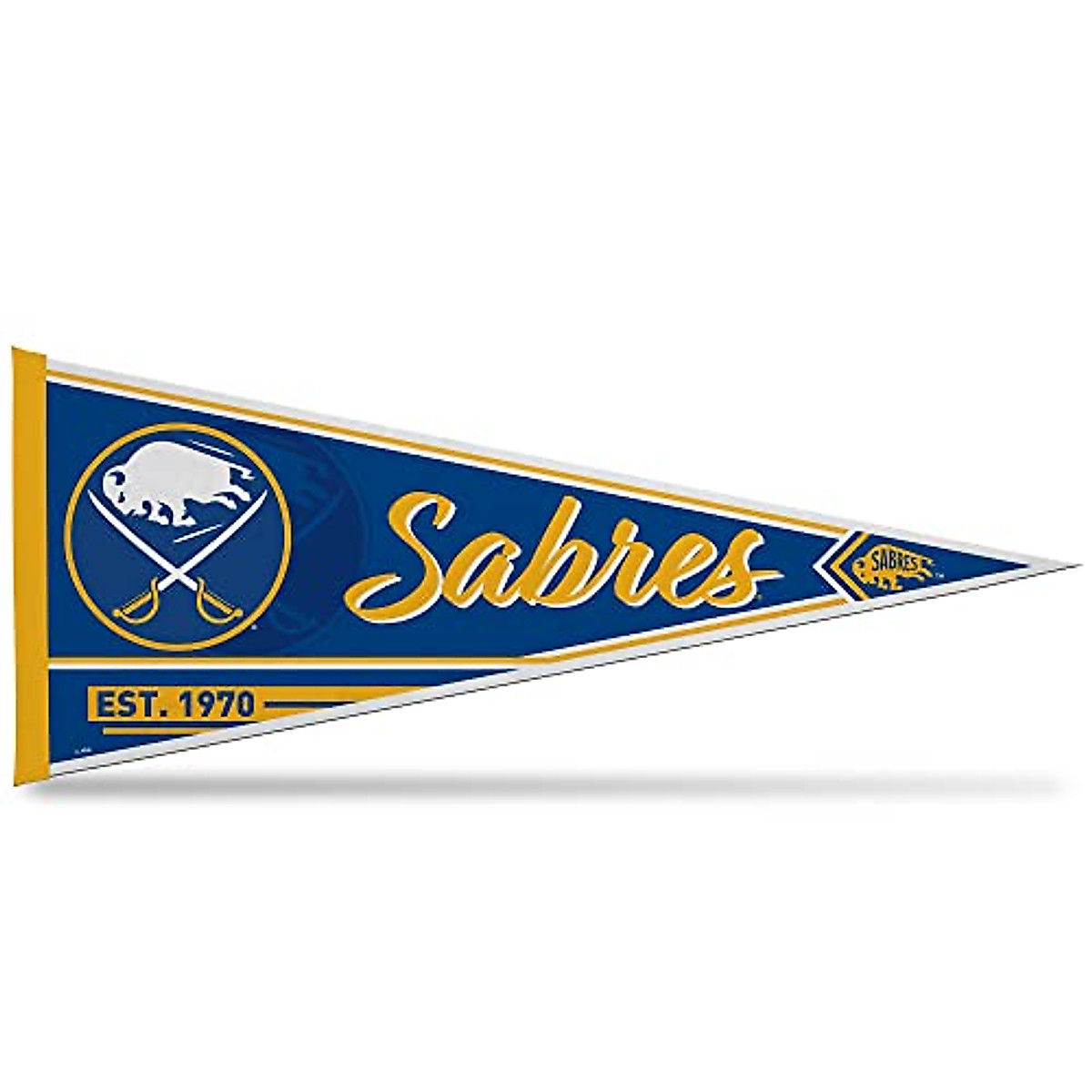 Rico Industries NHL Hockey Buffalo Sabres Classic 12" x 30" Felt Wall Décor Pennant - Great for Home/Bed Room/Man Cave Décor